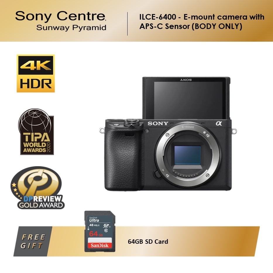 Sony Alpha ILCE-6400 Mirrorless Digital Camera (Body Only) | Shopee ...