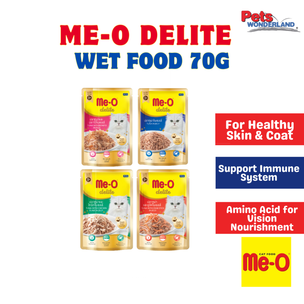 MeO Delite Cat Pouch Wet Food (80g) | Shopee Malaysia