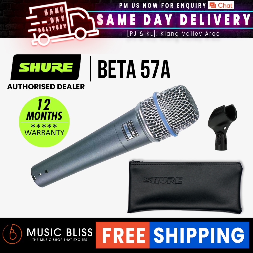Shure BETA 57A Supercardioid Dynamic Instrument Microphone (BETA-57A ...