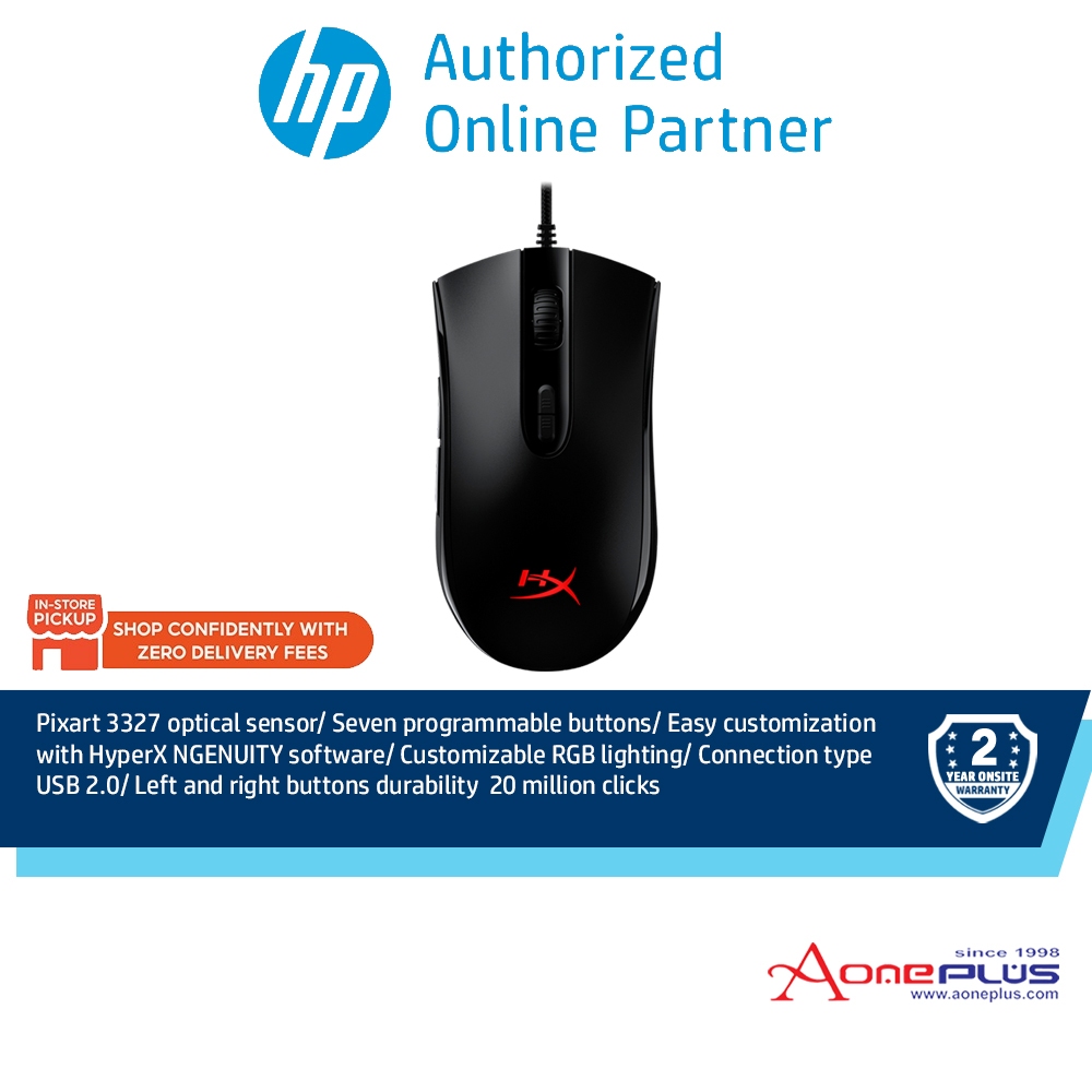 HyperX Pulsefire Core Gaming Mouse - Black | Shopee Malaysia