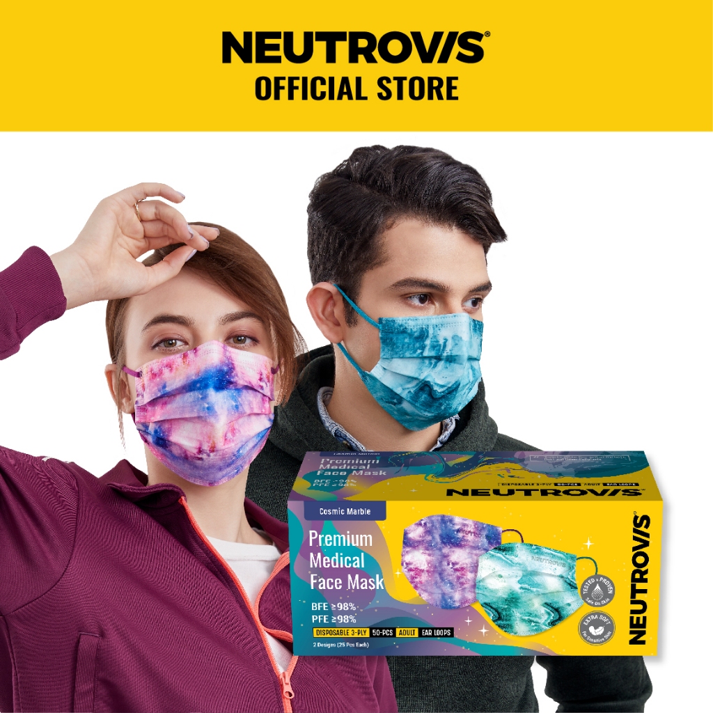Neutrovis 3-Ply Galaxy Series Premium Medical Face Mask 50s - Cosmic ...