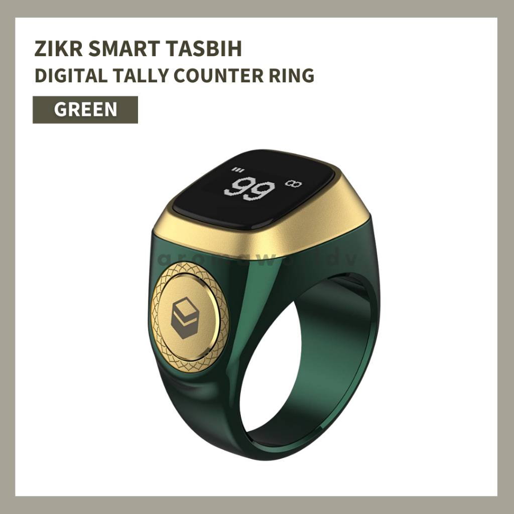 Local Stock Zikr Smart Tasbih Digital Tally Counter Ring for Muslims ...