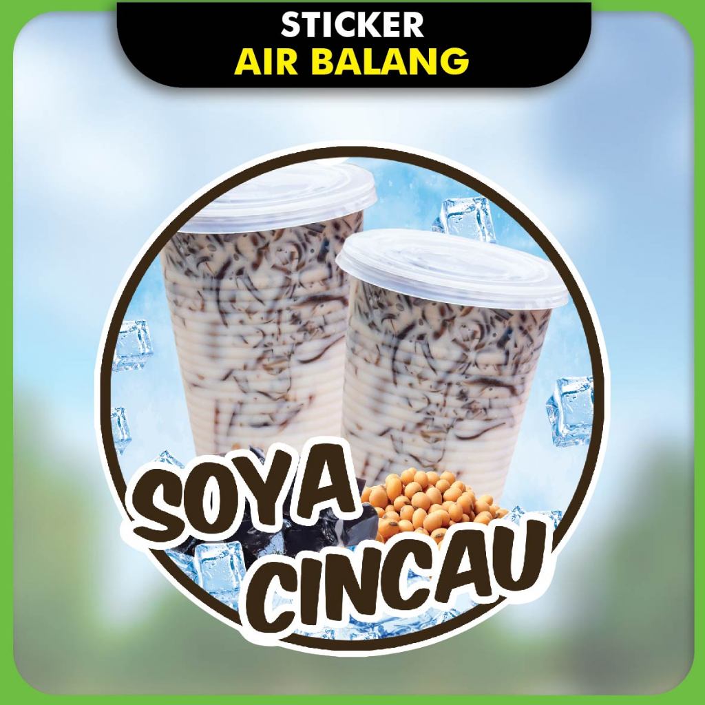 Sticker Balang Air Waterproof Design Bulat / CP80 | Shopee Malaysia