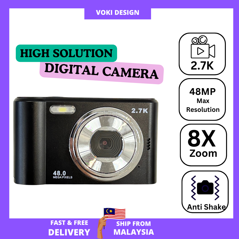 🔥READY STOCK🔥 XVISION DIGITAL CAMERA S-48 48MP 1080P 2.8-inch IPS ...