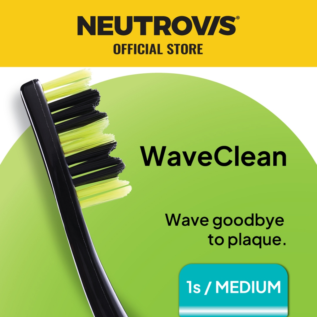 NeutroDenta Wave Clean Toothbrush 1s - Medium (Random Colour) | Shopee Malaysia