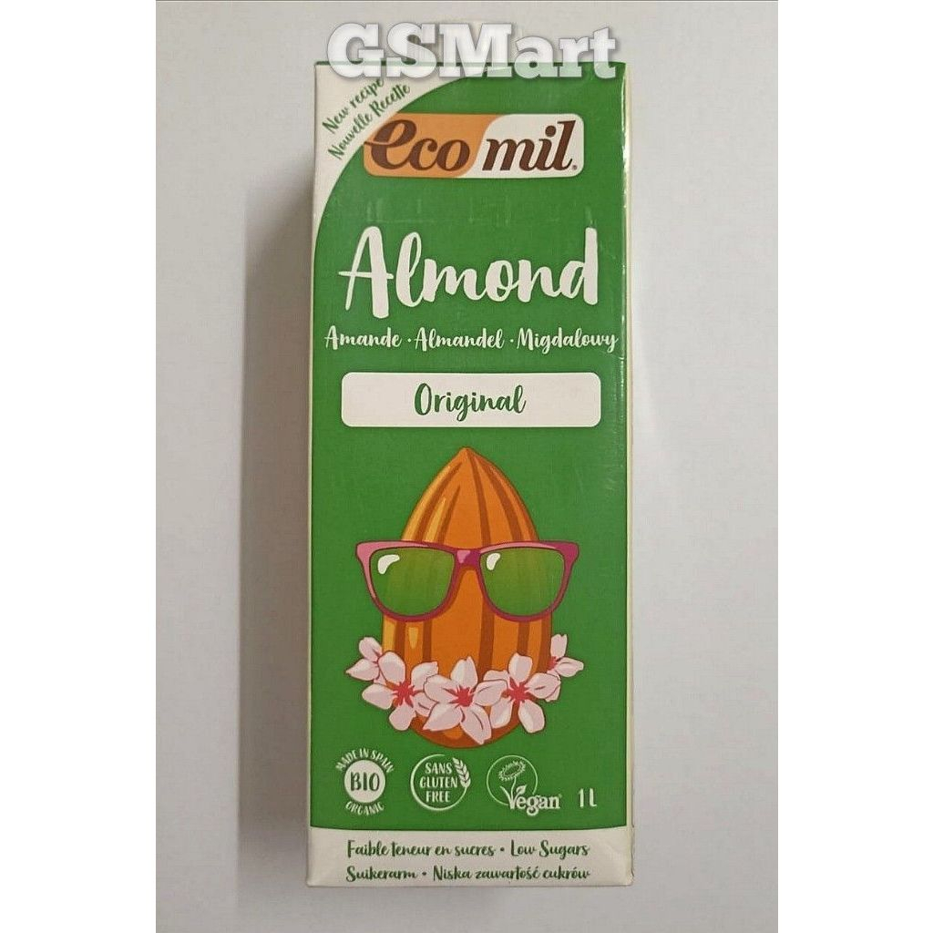 Ecomil Organic Almond Milk, 1L | Shopee Malaysia