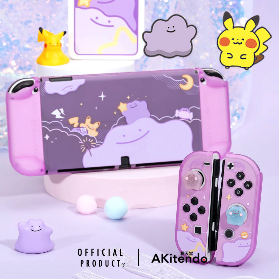 Nintendo Switch Pokemon Ditto Protective Case / Dock Cover / Game Card ...