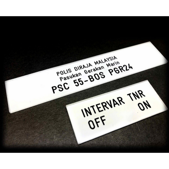 Fully Customised Acrylic name plate/acrylic signage/perspex signage ...