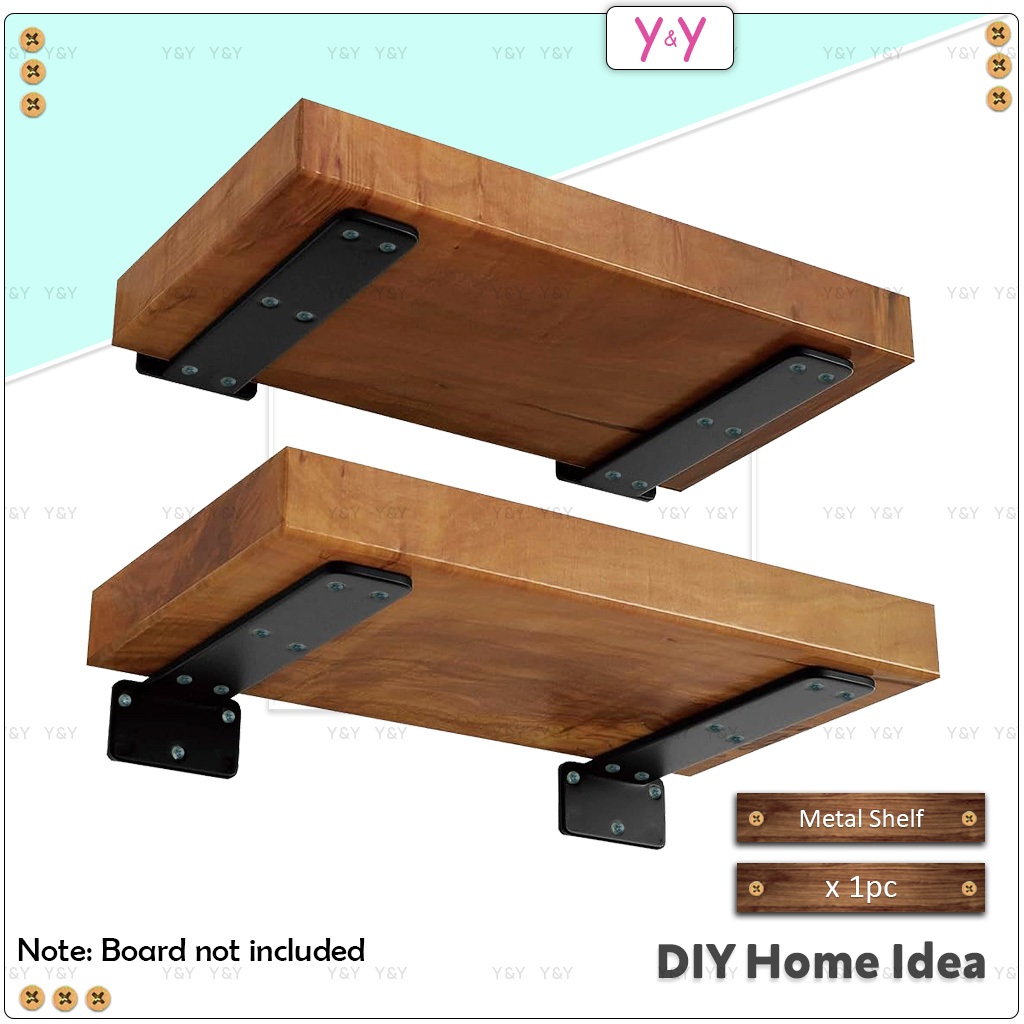 Y&Y Eco Minnie Heavy Duty Metal Floating Wall Shelve / Floating Hidden ...