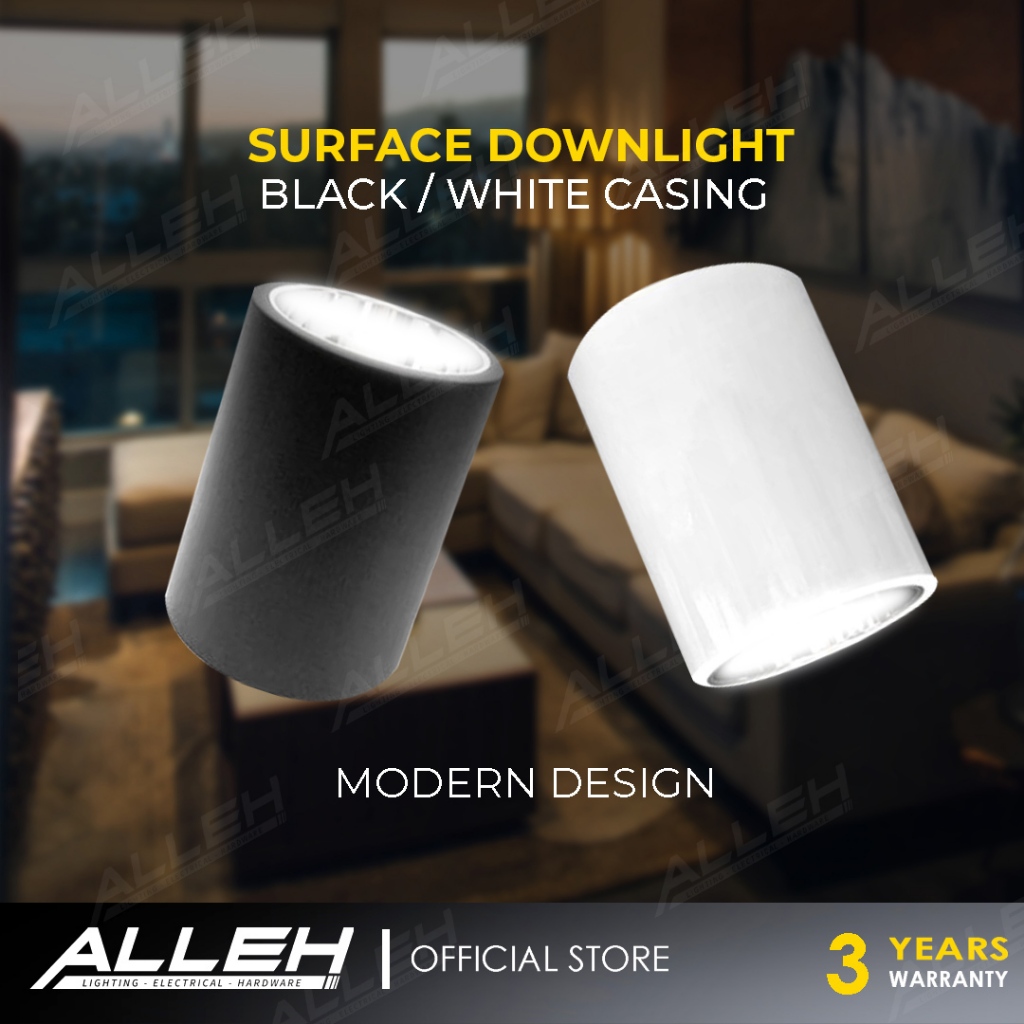 ⭐E27 Surface Mounted Downlight ⭐ Round 4'' 6'' 8'' Holder Ceiling ...