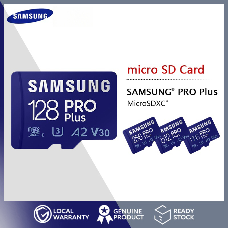 SAMSUNG MICRO SD W/ADPT PRO (128-512GB) UP TO 160MB/s WRITE: UP TO 120MB/s TF/SD Card TF card ...