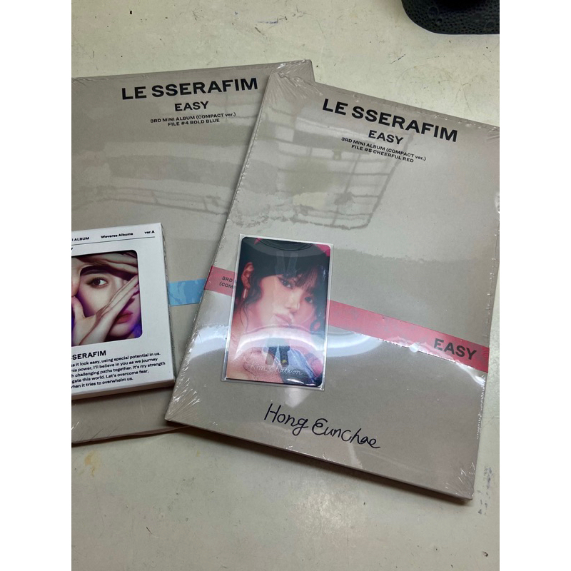 lesserafim EASY unsealed album and sealed album | Shopee Malaysia