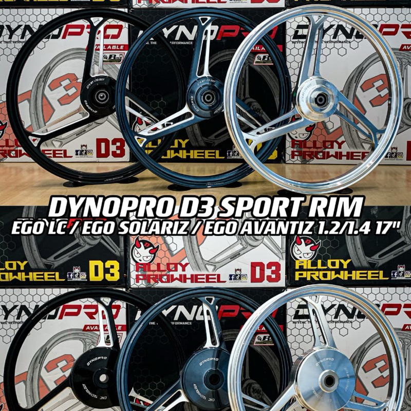 dynopro sport rim d3 NVX EGO LC solariz Avantiz | Shopee Malaysia