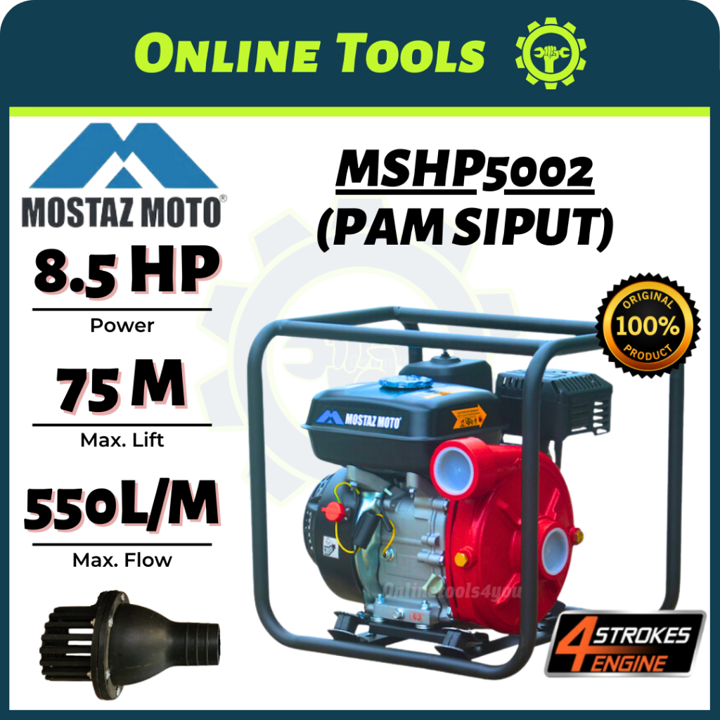 [PAM SIPUT ] 2" MSHP5002 Mostaz Moto High Gasoline High Pressure Water ...