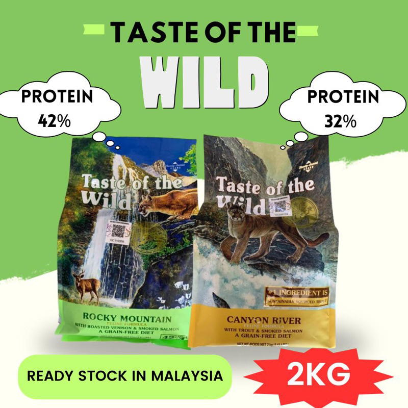 Taste Of The Wild 2KG ORIGINAL | Shopee Malaysia