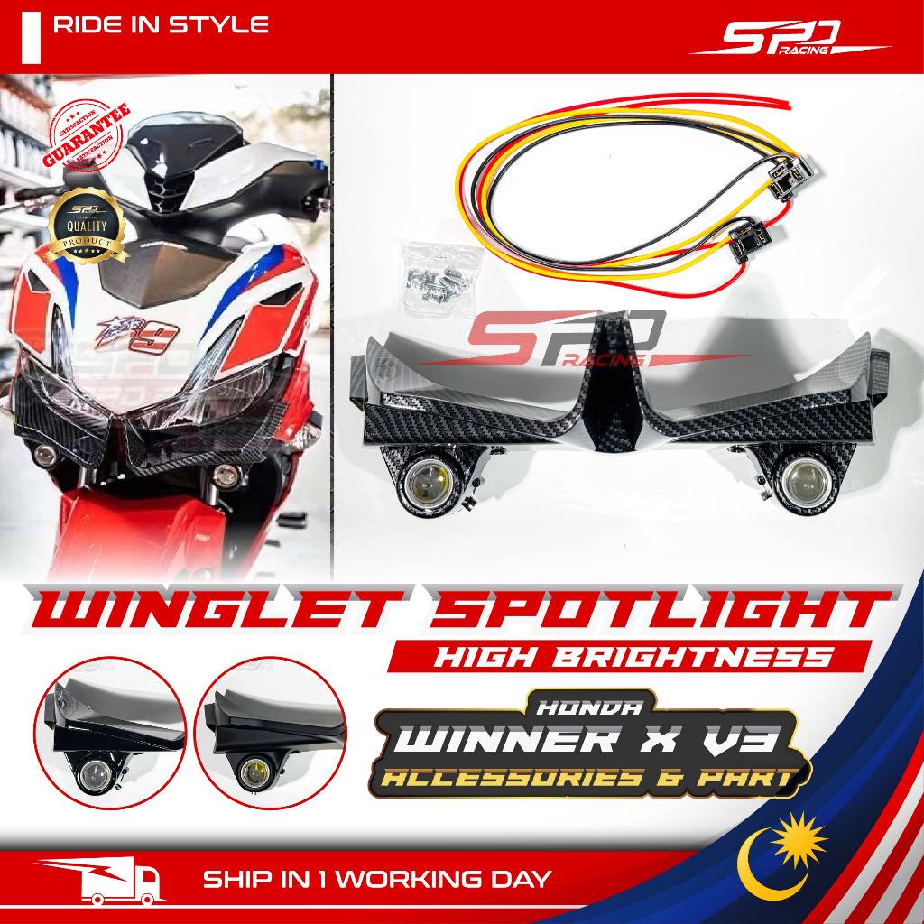 V3 Winglet Spotlight I High brightness I for Winner X V.3 | Shopee Malaysia