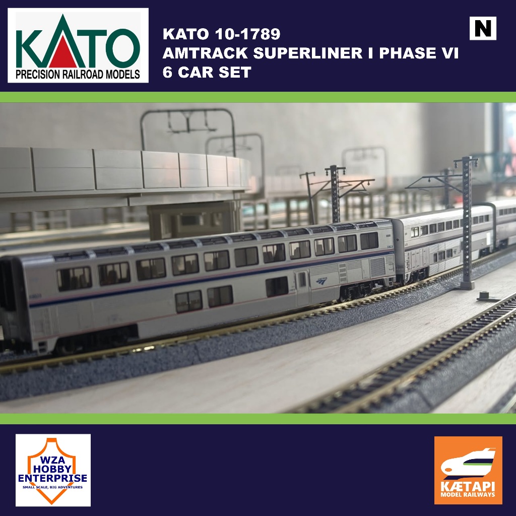 [LOCAL MODEL TRAIN SHOP][ LOCAL DEALER] KATO 10-1789 N SCALE AMTRACK ...