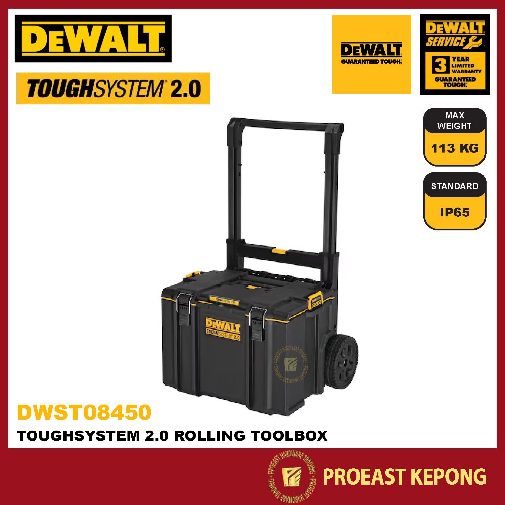DEWALT DWST08450 Tough System 2.0 Rolling Toolbox / packout | Shopee ...