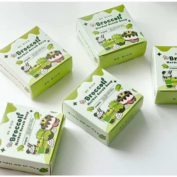 HERBAL SCRUB SOAP BROCCOLI ORIGINAL FROM THAILAND 100% | Shopee Malaysia