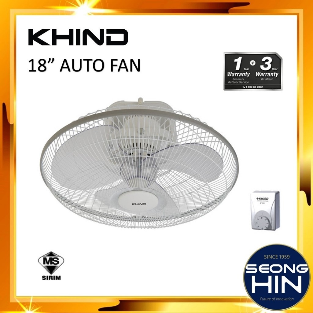 KHIND 18" Auto Fan AF1801 KIPAS SILING AUTO Kipas auto | Shopee Malaysia