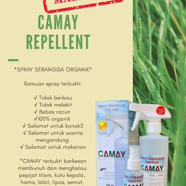 Camay Insect Repellent Spray Serangga Bebas Racun Lipas, Kutu,Anai-anai ...