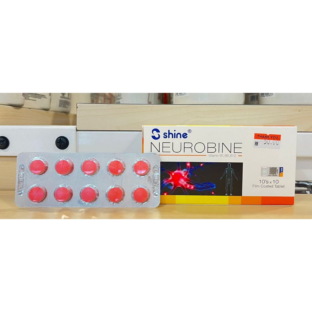 《SHINE》Neurobine Film Coated Tablet（10's x 10) | Shopee Malaysia