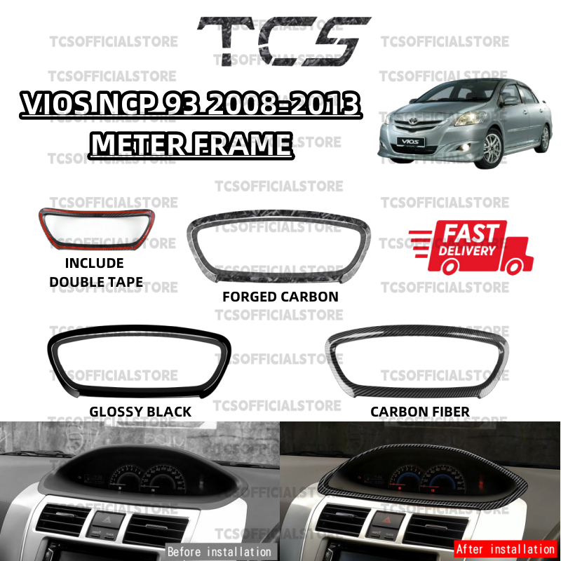 TCS TOYOTA VIOS NCP93 2008-2013 CAR DASHBOARD METER FRAME COVER GARNISH ...