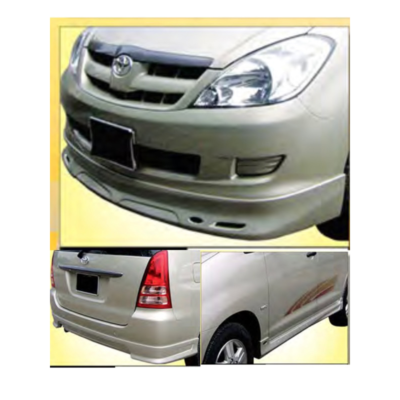TOYOTA INNOVA 2005 SKIRTING FULL SET PU NO PAINT + SPOOLER LED | Shopee ...