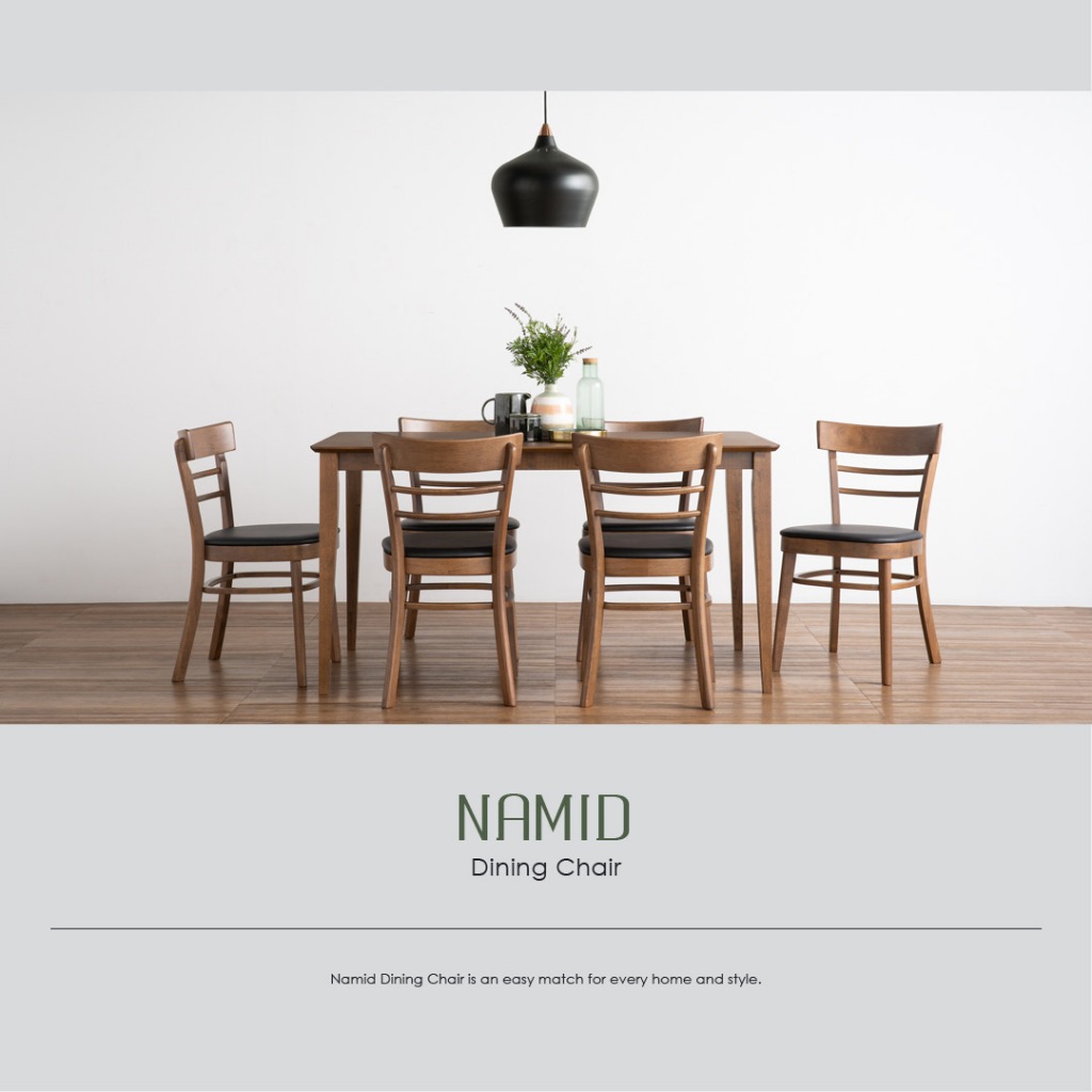 hinlim.com - NAMID Dining Chair (2pcs) / Kerusi Makan / Solid Wood ...
