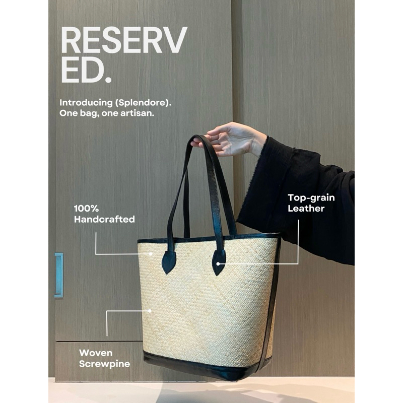 RESERVED Splendore 100% Handmade Leather Beg Tangan Wanita Tote Bag ...