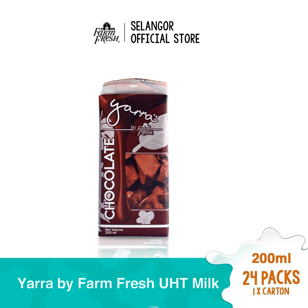 Yarra by Farm Fresh UHT Chocolate Milk 200ml x 24 Packs | Shopee Malaysia