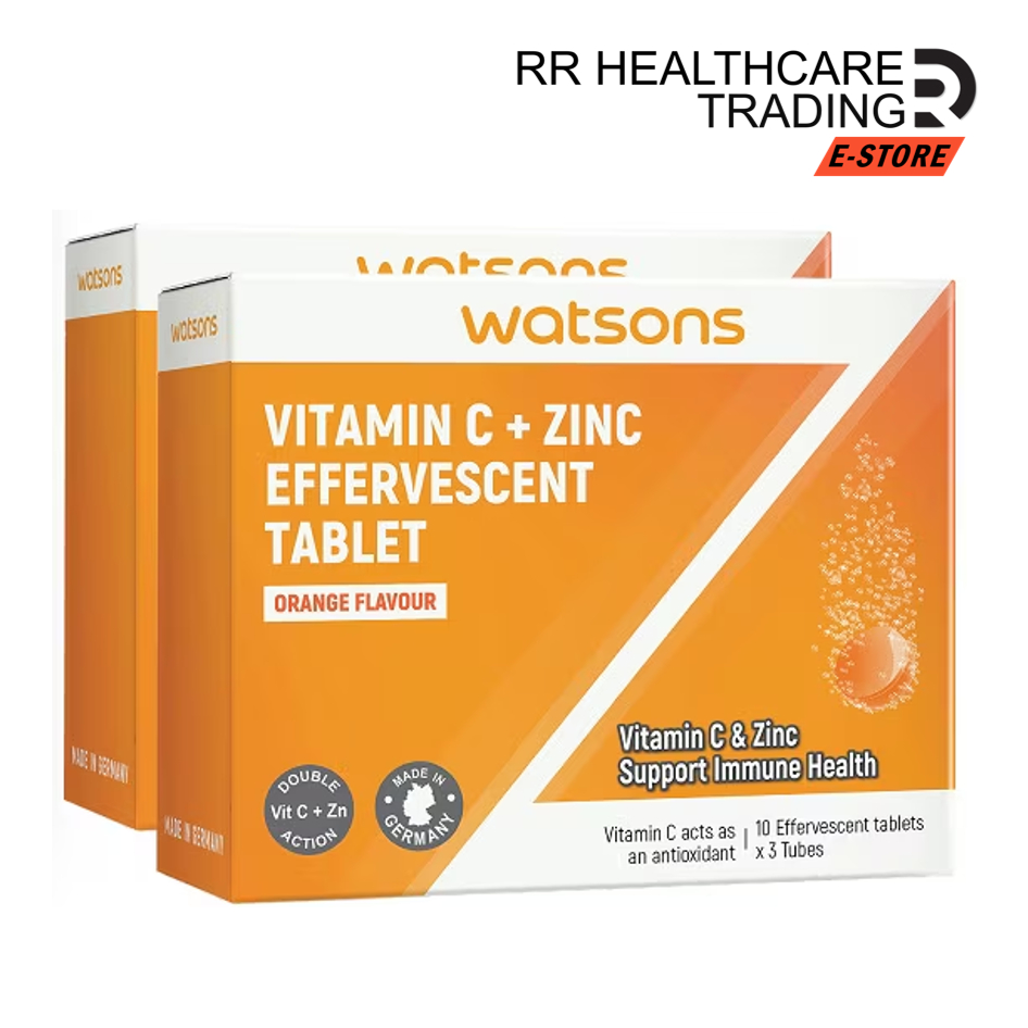 Watsons Vitamin C 1000mg Plus Zinc 10mg Effervescent Tablets (Exp 01/ ...