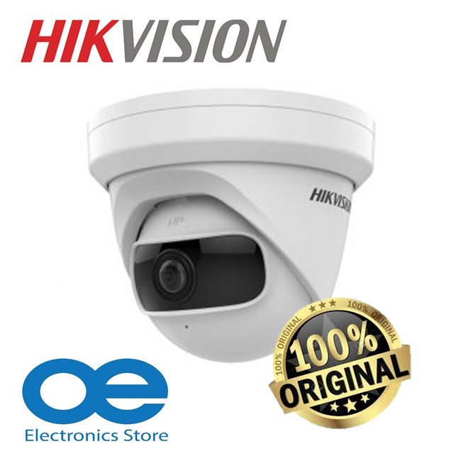 HIKVISION DS-2CD2345G0P-I Network 4MP Fixed 1.68mm Lens 180° Super Wide Angle IR Turret Dome IP ...