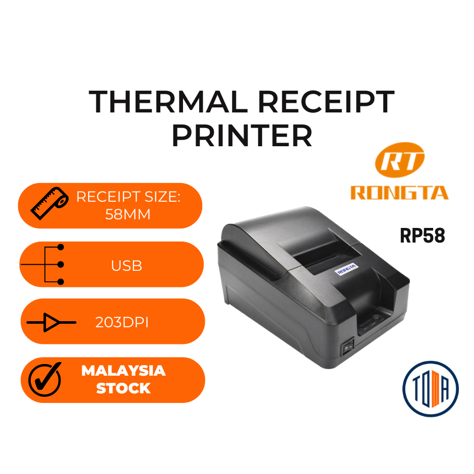 Rongta RP58 58mm Receipt Printer USB/LAN POS Printer | Shopee Malaysia