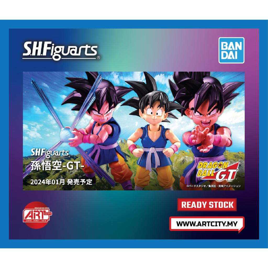 (READY STOCK) Bandai S.H.Figuarts - SHF Son Goku GT - Dragon Ball ...