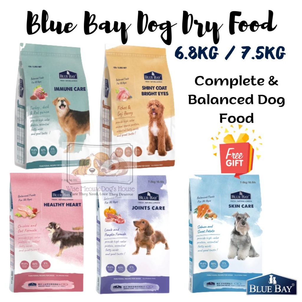 [Gift With Purchase] Blue Bay Hypoallergenic / Functional Dog Dry Food For All Ages (7.5kg / 6 ...