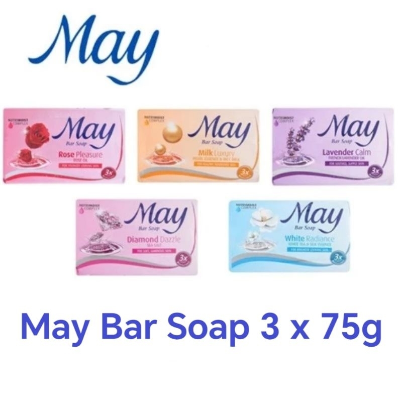 May Bar Soap 3 x 75g | Shopee Malaysia