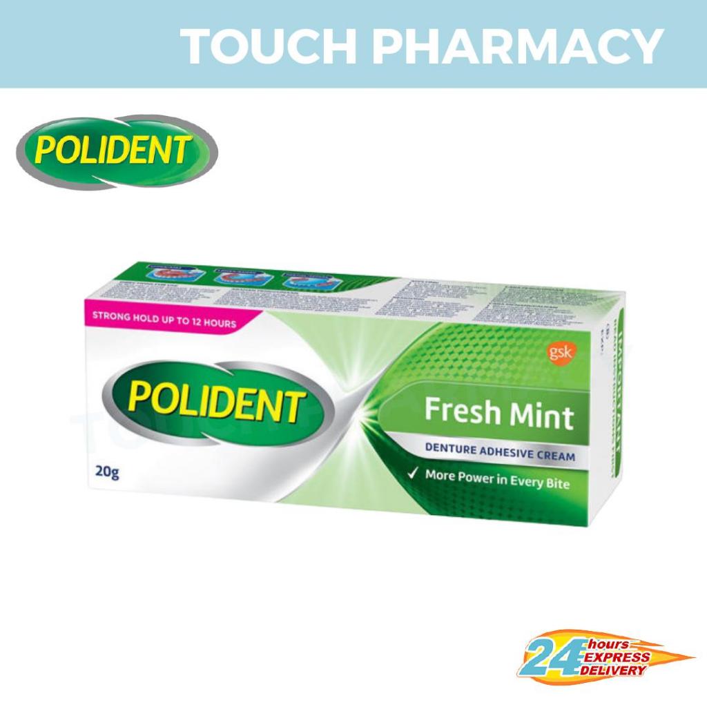 POLIDENT Denture Adhesive Cream Fresh Mint 20G | Shopee Malaysia