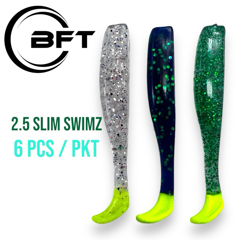 BFT 2.5 7 CM SLIM SWIMZ SOFT LURE SP SOFT BAIT FISHING LURE ZMAN ...