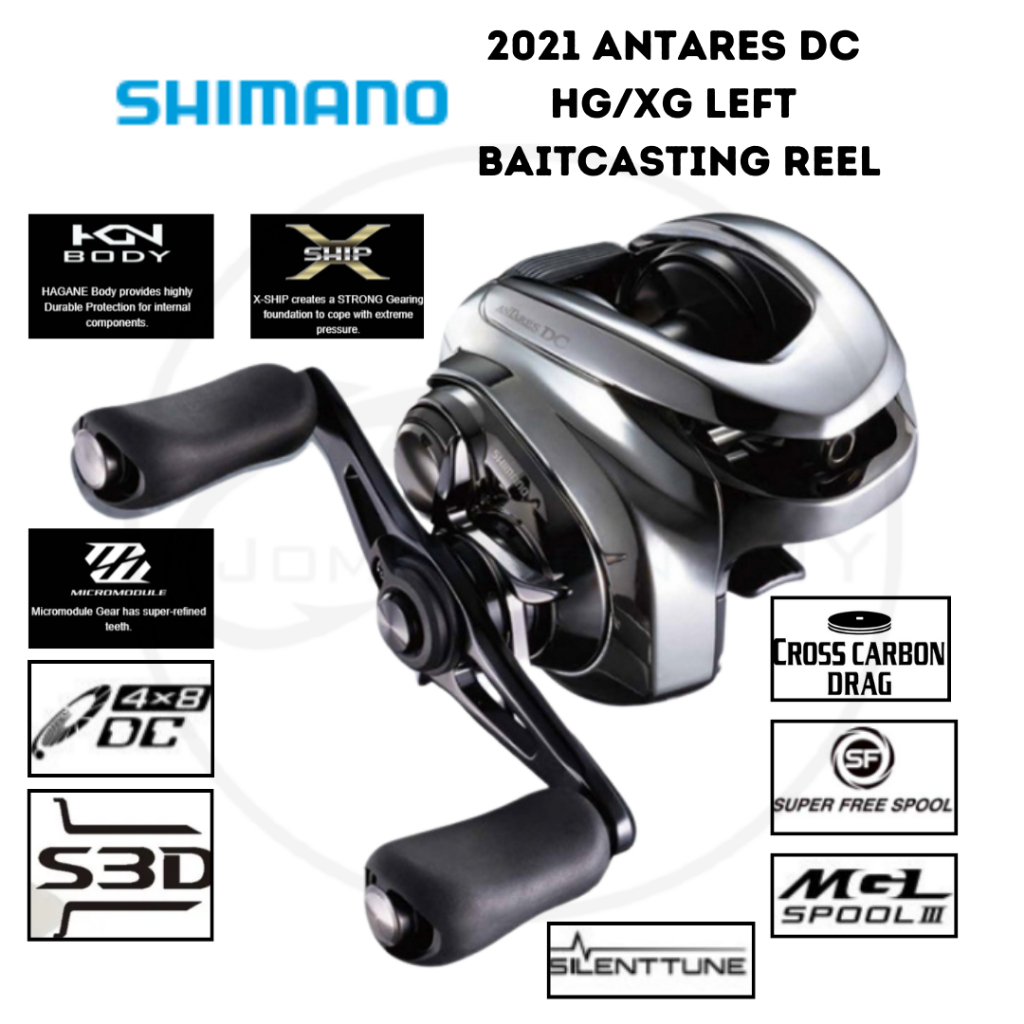 Shimano 2021 Antares DC Left Baitcasting Fishing Reel Warranty with ...