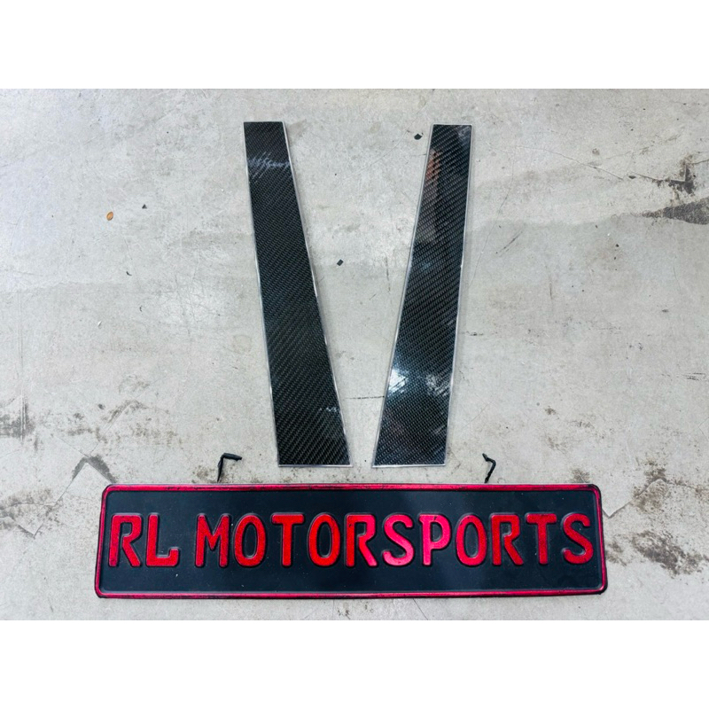 Mercedes Benz W203 C class carbon fiber side door window pillar cover ...