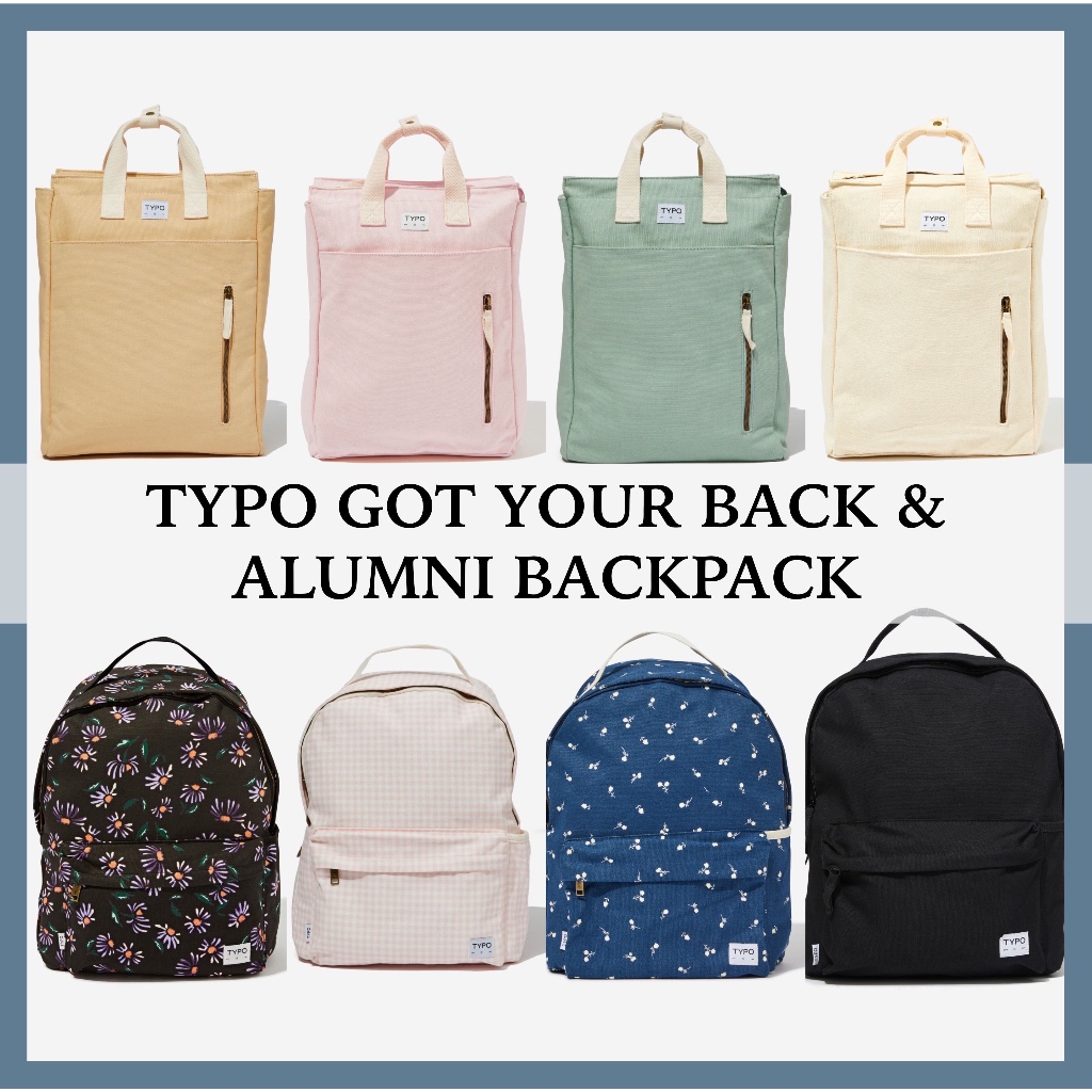 TYPO Backpack / Alumni Backpack & Off The Grid Backpack/ School & Work ...