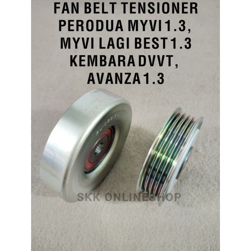 FAN BELT IDLER PULLEY PERODUA MYVI 1.3, MYVI LAGI BEST, KEMBARA DVVT, AVANZA 1.3 (4PK) | Shopee ...