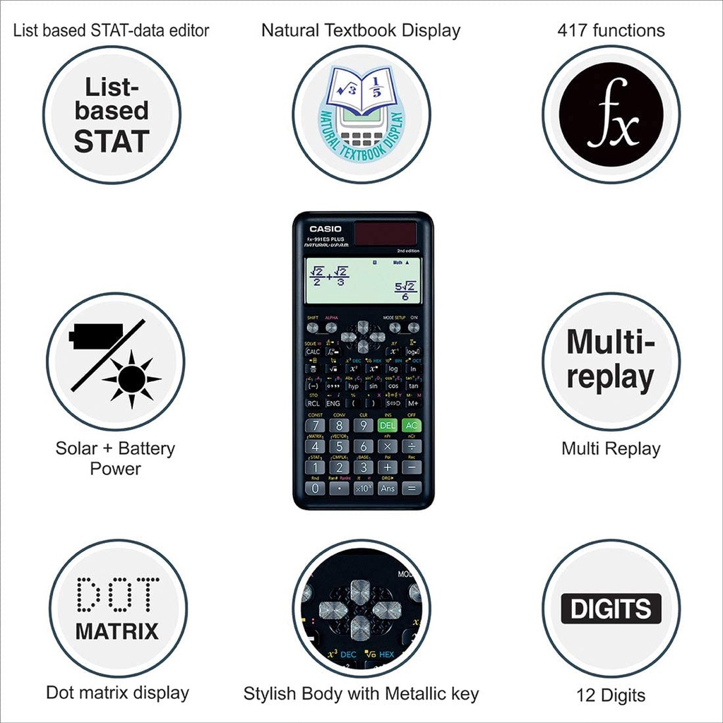 Casio Scientific Calculator kalkulator saintifik FX-570EX/FX-570MS/FX ...