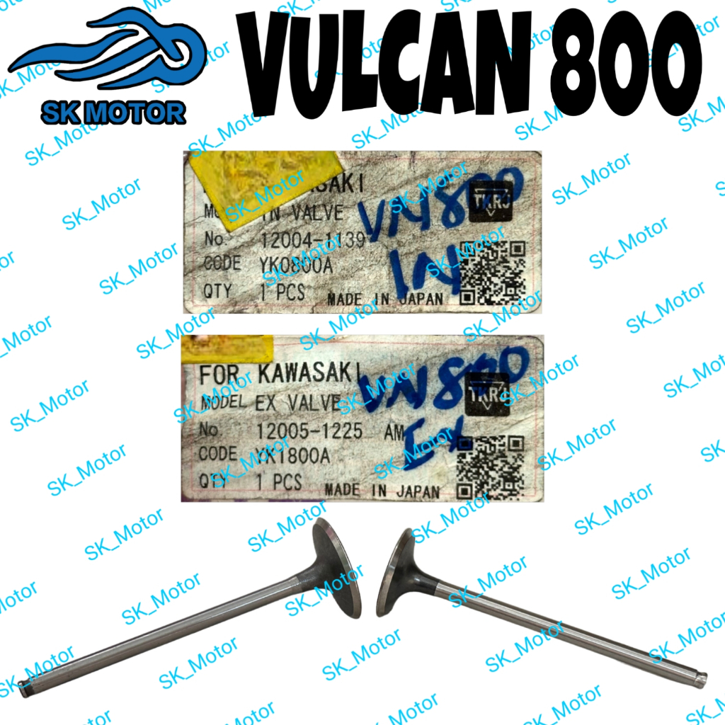 (Made in Japan) TKRJ Kawasaki VULCAN 800 900 VN800 VN EN800 EN Valve ...