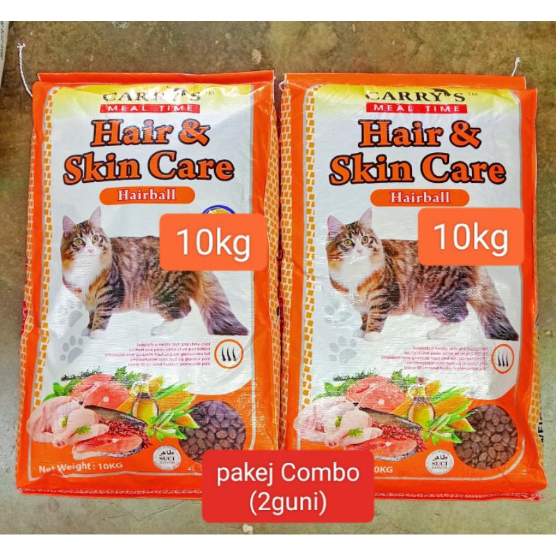 [Pakej Combo:2Guni] Carry's Meal Time Skin & Care Cat Food 10kg ...