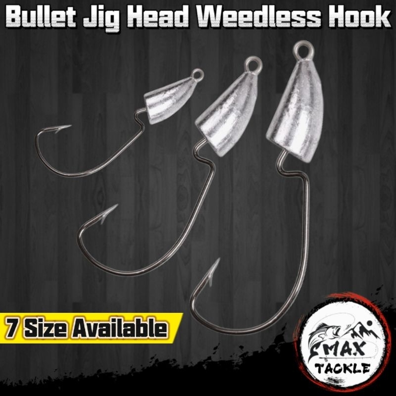 Mata Kail Pemberat SP Bullet Jig Head Weedless Hook Worm Hook Crank ...