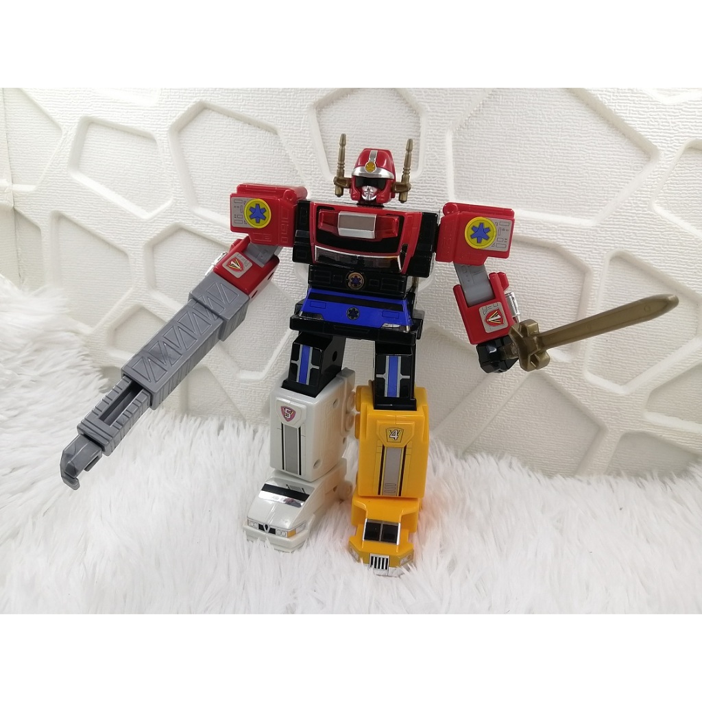 KyuKyu Sentai - GoGoFive _ Kinkyu Gattai - 8" Puradera Victory Robo ...