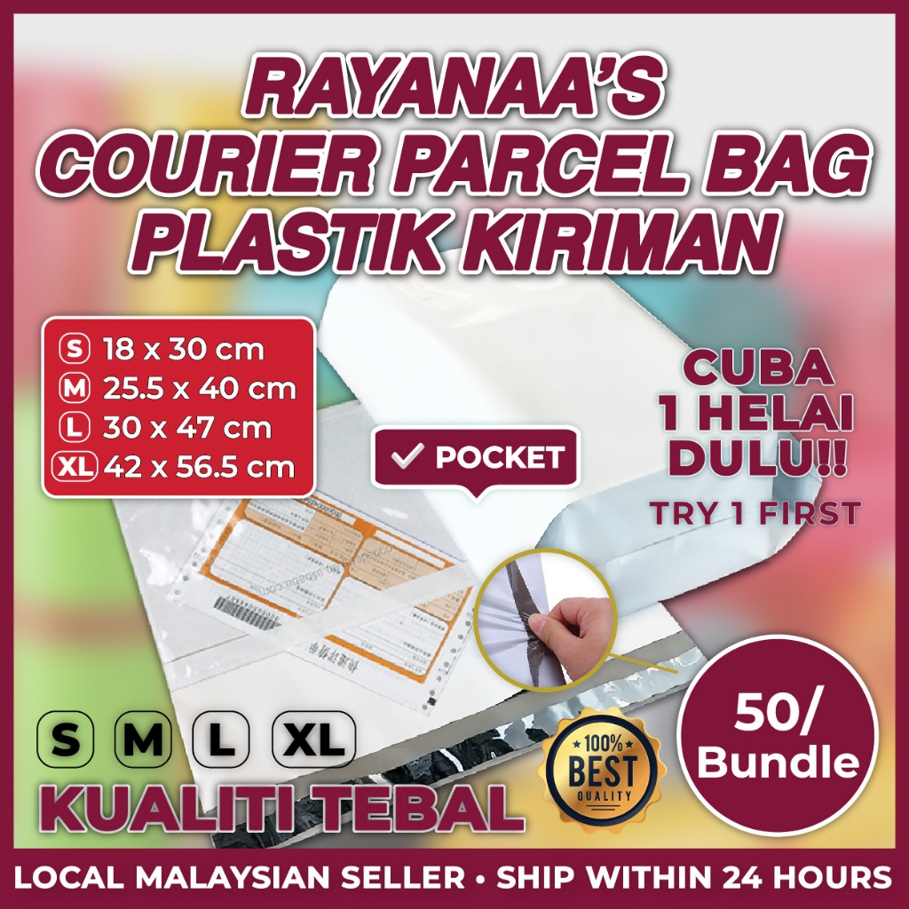 Rayanaa's Courier/Flyer Bag with Pocket 0.6mm Thick Flyer/Plastic Bag ...