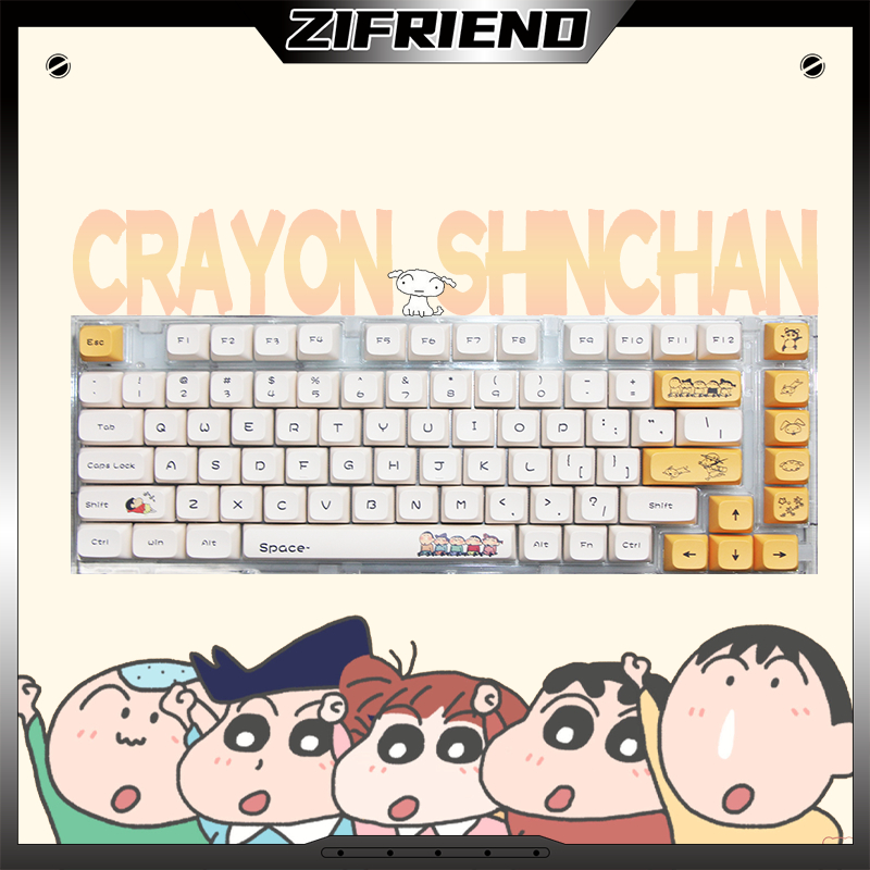 Zifriend XDA Keycaps PBT 147key Mechanical Keyboard Crayon Shin chan ...